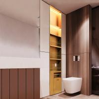 China Modern Design Bathroom Shower Niche with Brushed Surface Finish and LED Light Feature for sale