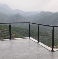 China Matt Finish Stainless Steel Glass Deck Railing Master Pillar for Balcony Systems 1050mm Height for sale