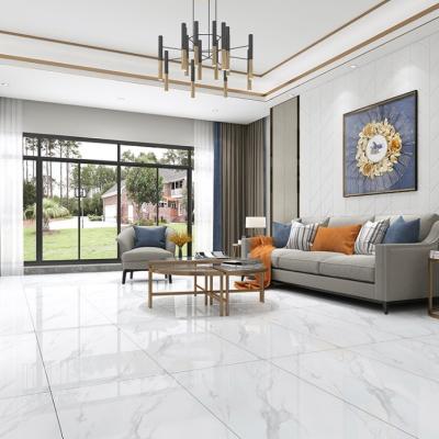 China Golden Calacatta Porcelain Glazed White Wall Tiles 60x60cm Water Absorption 0.5% for sale