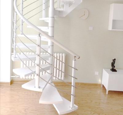 China Curved Stainless Steel Stair Guardrail with Vertical Rod Handrail 1100mm Height for sale