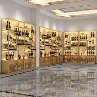 China Antique Wooden Wine Cabinet Bar with Glass Display and Stainless Steel Wine Rack 18 Bottle for sale