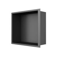 China Waterproof 304 Stainless Steel Bathroom Wall Niche Single Shower Shelf 12x20 Inch for sale