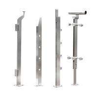 China Mirror Polish Stainless Steel Subway Columns 1050mm Height for Villa Speed Rail Guardrails for sale