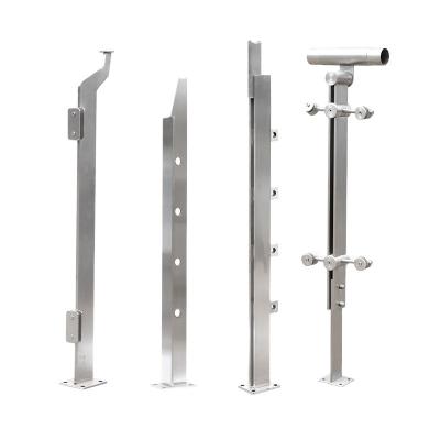 China Mirror Polish Stainless Steel Subway Columns 1050mm Height for Villa Speed Rail Guardrails for sale