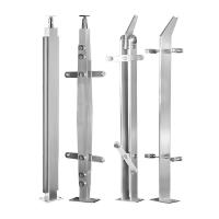 China Mirror Polish Stainless Steel Subway Columns 1050mm Height for Villa Speed Rail Guardrails for sale