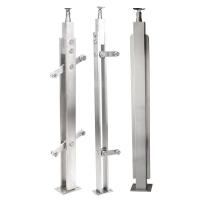 China Mirror Polish Stainless Steel Subway Columns 1050mm Height for Villa Speed Rail Guardrails for sale