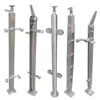 China Mirror Polish Stainless Steel Subway Columns 1050mm Height for Villa Speed Rail Guardrails for sale