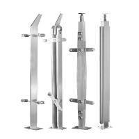 China Mirror Polish Stainless Steel Subway Columns 1050mm Height for Villa Speed Rail Guardrails for sale