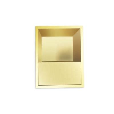 China Waterproof Brushed Stainless Steel Shower Niche LED 60x30x7 cm for Bathroom Storage for sale