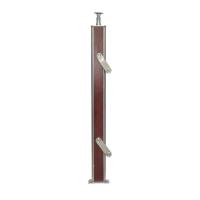 China Floor Mounted Stainless Steel Engineering Railing 1100mm Height for Shopping Mall Stair Handrail for sale