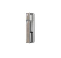China Stainless Steel Toilet Brush Holder with Built-in Wall Niche 595x145x140mm Custom Size for sale