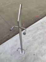 China 304 Stainless Steel Glass Handrail Villa Staircase Floor Mounted Column Bridge 1100mm Height for sale