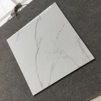 China Bianco Carrara White Porcelain Tile 600x600mm 600x1200mm for Living Room Decoration for sale