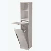 China Brushed Stainless Steel Toilet Brush Niche 595x145x140mm Waterproof Rustproof for sale
