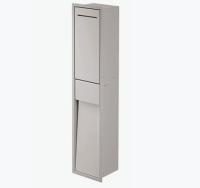 China Brushed Stainless Steel Toilet Brush Niche 595x145x140mm Waterproof Rustproof for sale