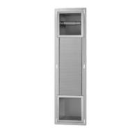 China Brushed Stainless Steel Toilet Brush Niche 595x145x140mm Waterproof Rustproof for sale