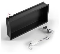 China Waterproof Stainless Steel Shower Niche with LED Light 12x36 Inch Modern Design for sale
