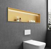 China Waterproof Stainless Steel Shower Niche with LED Light 12x36 Inch Modern Design for sale