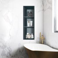 China Stainless Steel Shower Niche Shelf 12x12 12x20 12x24 for Soap and Shampoo Storage for sale