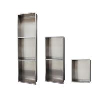 China 5 Inch Deep Black Stainless Steel 900mm Shower Niche for Bathroom Storage for sale