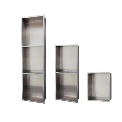 China 5 Inch Deep Black Stainless Steel 900mm Shower Niche for Bathroom Storage for sale