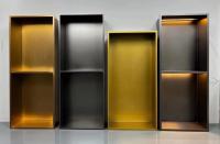 China 5 Inch Deep Black Stainless Steel 900mm Shower Niche for Bathroom Storage for sale