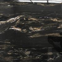 China Glossy Black Gold Marble Ceramic Tile 600x600mm for Indoor Outdoor Floor Wall for sale