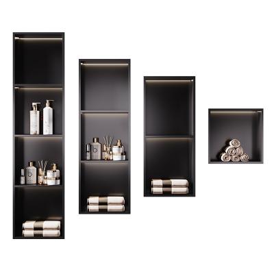 China 9 Inch Custom Size Stainless Steel Shower Niche Shelf Waterproof Wall Storage for sale