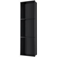 China Stainless Steel Bathroom Shower Niche 9 Inch Custom Size Wall Shelf Black Accessories for sale