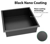 China Stainless Steel Bathroom Shower Niche 9 Inch Custom Size Wall Shelf Black Accessories for sale
