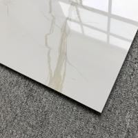 China 600x600mm Full Body Porcelain Gold White Interior Floor Tiles Durable Glazed Ceramic for sale