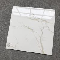 China 600x600mm Full Body Porcelain Gold White Interior Floor Tiles Durable Glazed Ceramic for sale