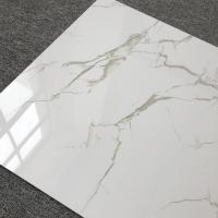 China 600x600mm Full Body Porcelain Gold White Interior Floor Tiles Durable Glazed Ceramic for sale