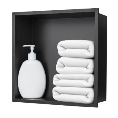 China Stainless Steel Shower Niche Shelf with LED Light 600mm x 200mm for Bathroom Storage for sale