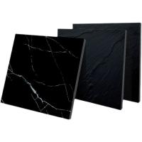 China Stone Imitation Texture Black and White Outdoor Porcelain Floor Tile 600x600mm 600x1200mm for sale
