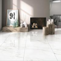 China Polished Porcelain Calacatta Marble Lobby Floor Tiles 600x600mm Modern Style for sale