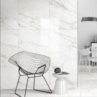 China Polished Porcelain Calacatta Marble Lobby Floor Tiles 600x600mm Modern Style for sale