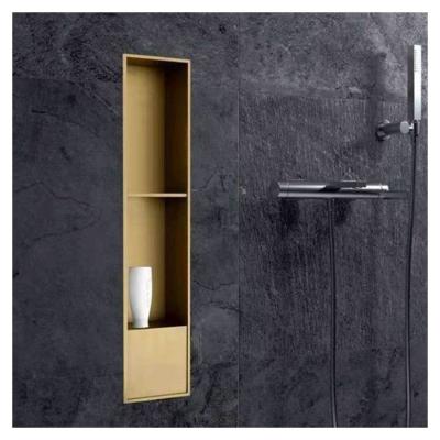China Custom Insert Wall-Mounted Shower Niche 304 Stainless Steel Waterproof 300x600mm for sale