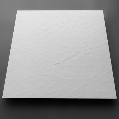 China GradeAAA White Homogeneous Ceramic Floor Tile 600x600 10mm Thick with Rough Surface for sale