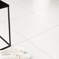 China GradeAAA White Homogeneous Ceramic Floor Tile 600x600 10mm Thick with Rough Surface for sale