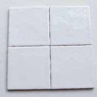 China Rough Texture Porcelain Subway Wall Tiles 150x150mm Glossy Ceramic Kitchen Bathroom for sale