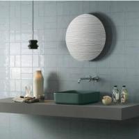China Rough Texture Porcelain Subway Wall Tiles 150x150mm Glossy Ceramic Kitchen Bathroom for sale