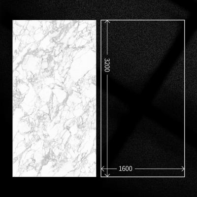China 1200x2400mm Polished Glazed Marble Look Porcelain Floor Tile 9mm for Living Room for sale