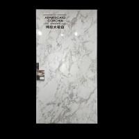 China 1200x2400mm Polished Glazed Marble Look Porcelain Floor Tile 9mm for Living Room for sale