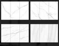 China 1200x2400mm Polished Glazed Marble Look Porcelain Floor Tile 9mm for Living Room for sale