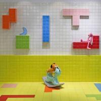 China Water Absorption 0.5% GradeAAA Subway Glossy Texture Glass Mosaic Tile for Backsplash for sale