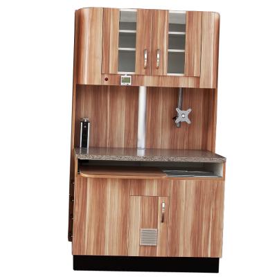 China Hospital Wood Medical Custom Trolley Desk Dental Lab Cabinet Dental Cabinet Furniture For Clinic With Sink For Sale for sale