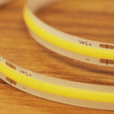 China 10mm COB LED Tape Light RA90 6500K DC24V 3step MacAdam IP65 for sale
