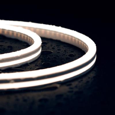 China Ribbon Waterproof Neon Lights 2835LED IP44 Silicone Flex DC24V 3500K SDCM3 for sale