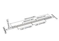 China 500x17x15mm Curved Aluminium Profile LED Strip For Aston EVIS WHT for sale
